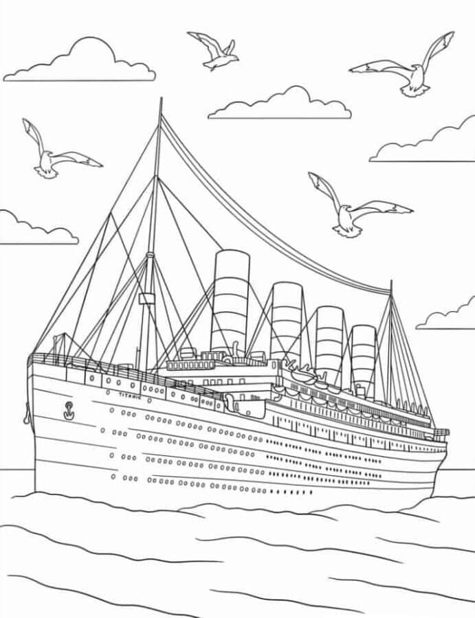 Omalov nka Titanic V Oce nu K Vytisknut Zdarma Omalov nka Titanic V Oce nu K Vytisknut Zdarma