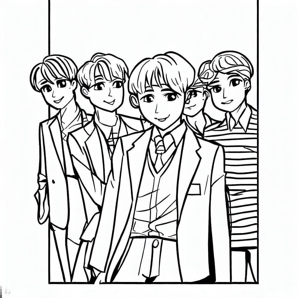 Omalov nka Chlapec V BTS K Vytisknut Zdarma Omalov nka Chlapec V BTS K Vytisknut Zdarma