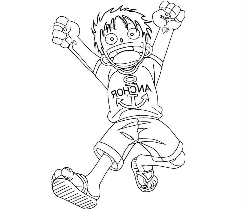 Omalov nka Roztomil Luffy K Vytisknut Zdarma